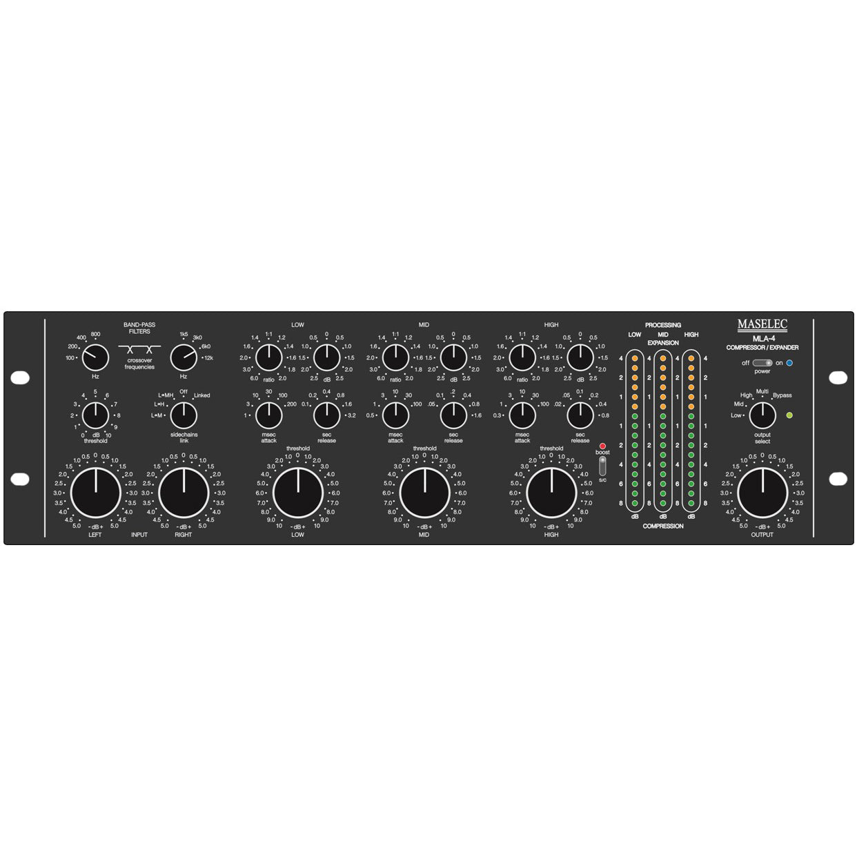 Maselec MLA-4 Multi-Band Compressor and Expander – KMR Audio