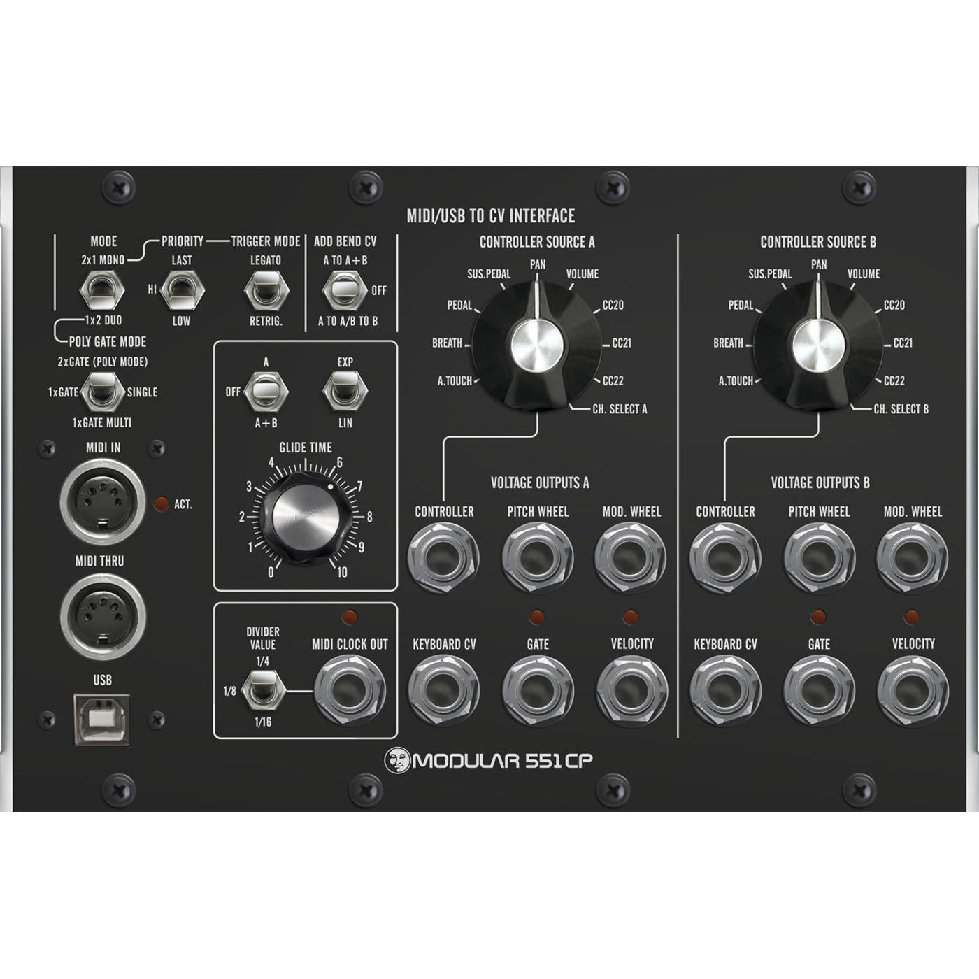 Moon Modular M 551 CP Format MIDI To CV Converter – KMR Audio