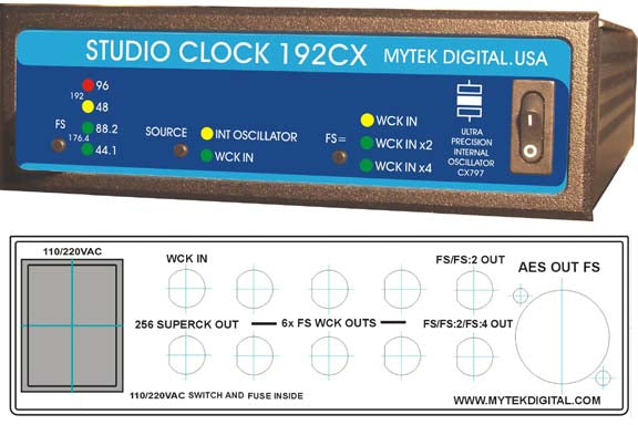 Mytek Studioclock192 CX – KMR Audio